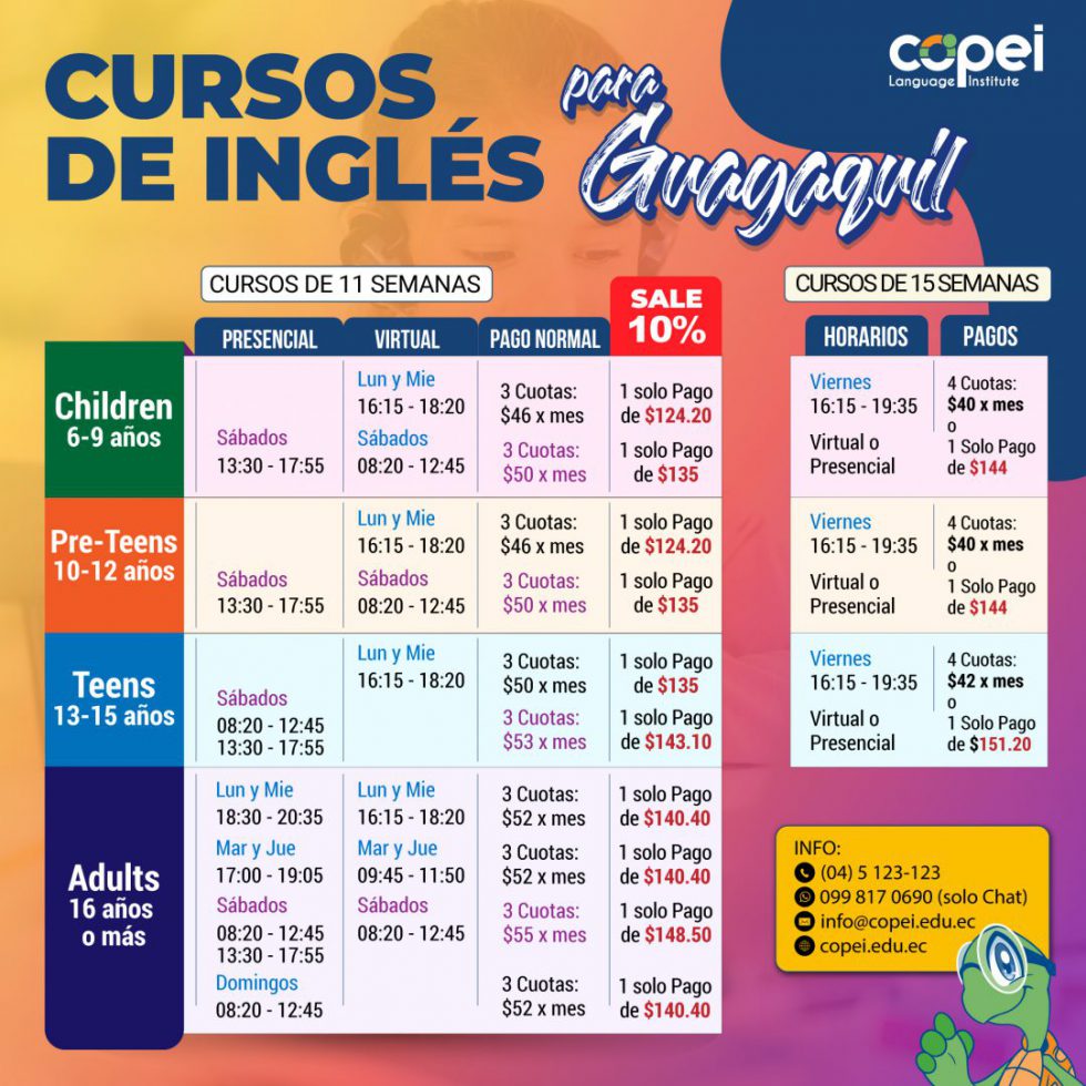 Cursos de inglés 2P Gye - COPEI Language Institute by ESPOL