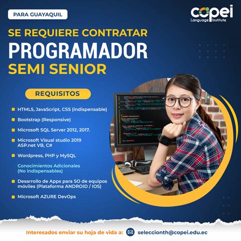 Trabaja en COPEI - COPEI Language Institute